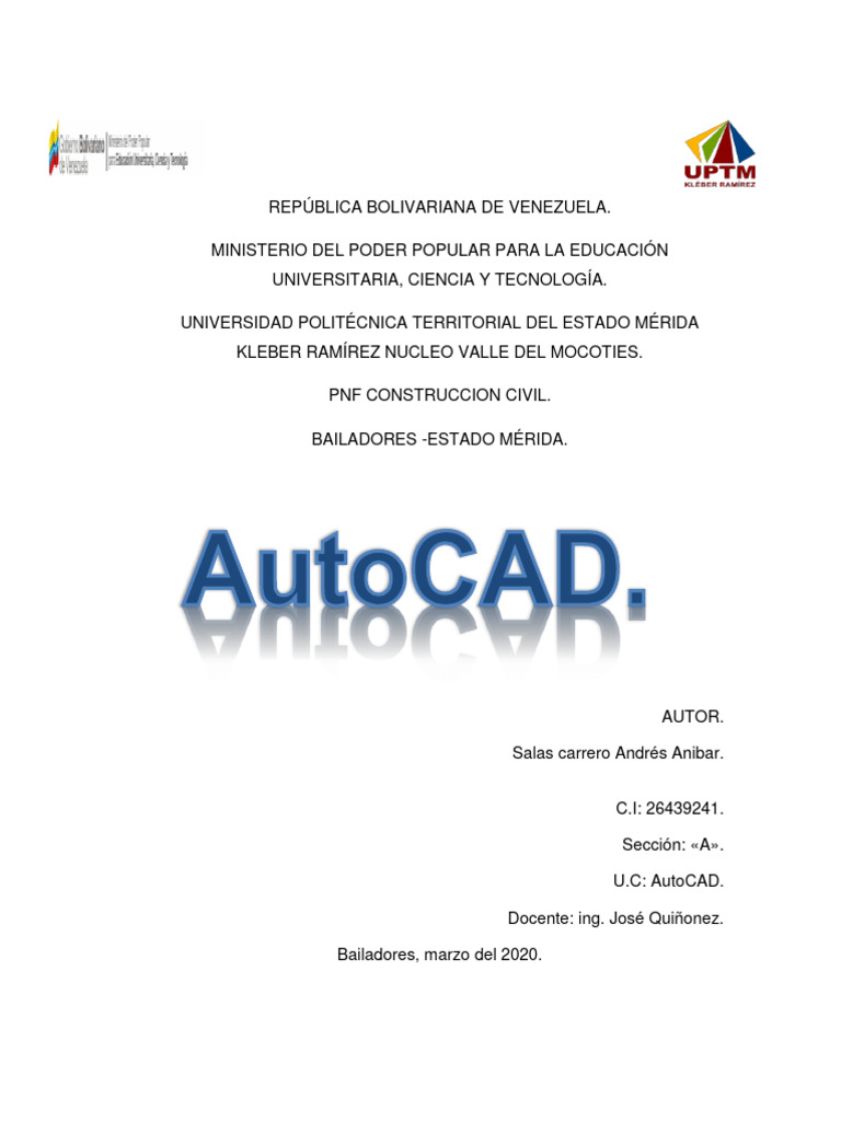 trabajo autocad | PDF | Cad automático