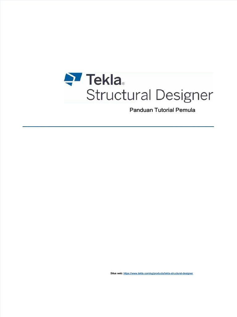 Panduan Tutorial Pemula Tekla Structural Designer | PDF | Science & Mathematics
