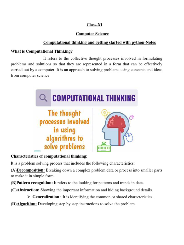 11computer Science-Computational Thinking & Getting Started With Python ... 11computer Science-Computational Thinking & Getting Started With Python ...