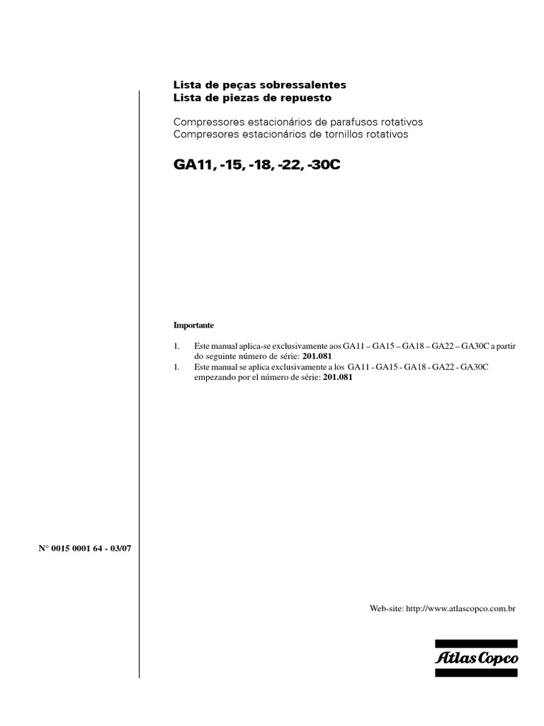 Ga11, Ga15, Ga18, Ga22, Ga30c-201081-03-2007 | PDF | Herramientas ...