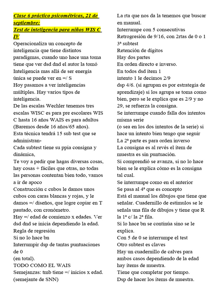 Clase 6 Pract Psicométrucas | PDF