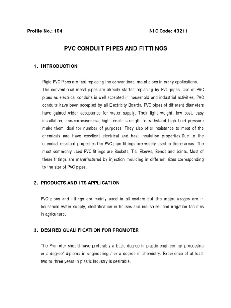 PVC Conduit Pipes and Fittings | PDF | Pipe (Fluid Conveyance ...