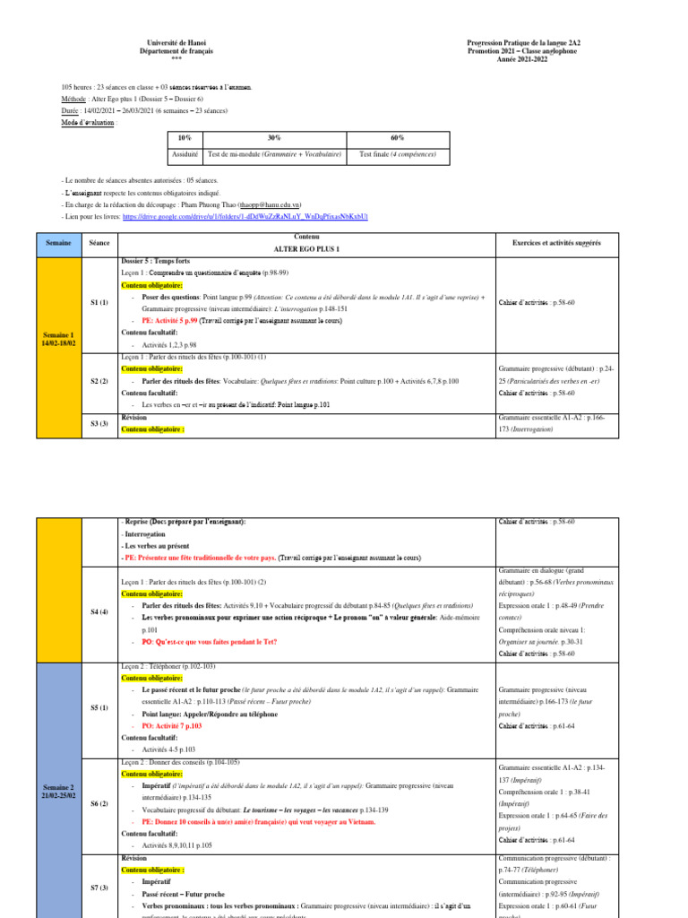 Découpage 2A2 - K21 | PDF