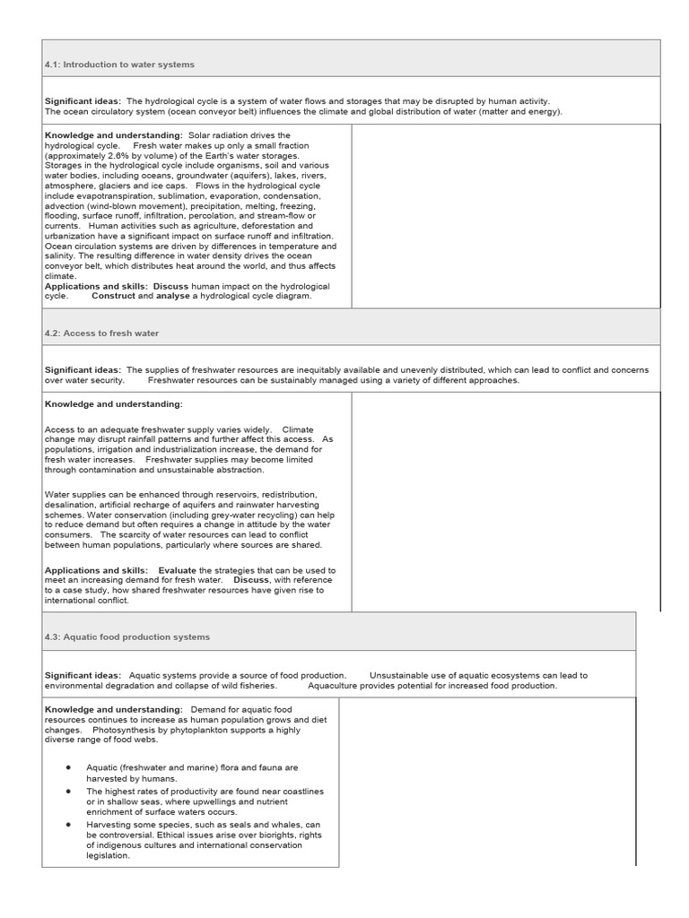 4 Water Aquatic Food Production Systems | PDF | Water Cycle ...
