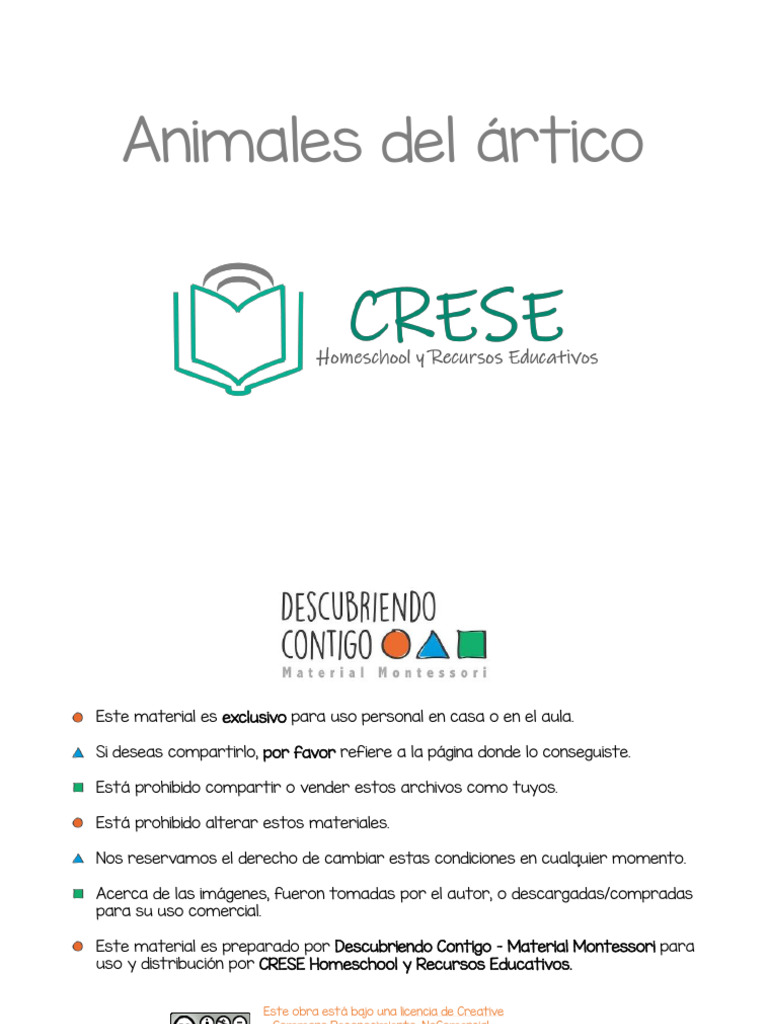 Animales Del Artico | PDF | Artes del Lenguaje y Comunicación
