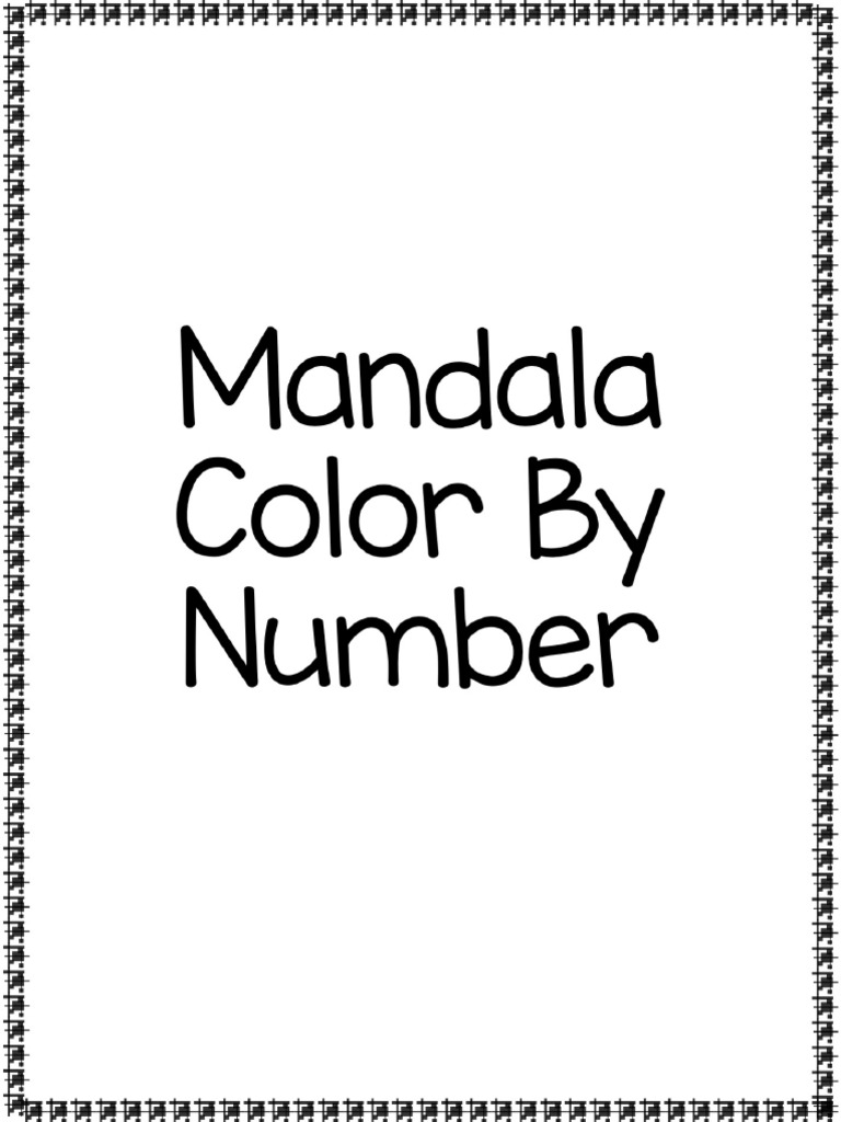 Mandala Color by Number | PDF