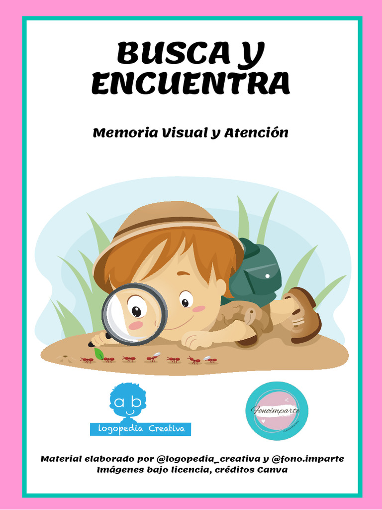 Busca y Encuentra: Actividades Infantiles | PDF | Relaciones personales ...