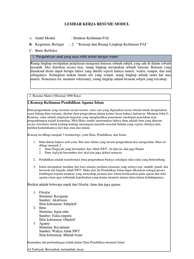 Resum Modul 9 KB 2 | PDF