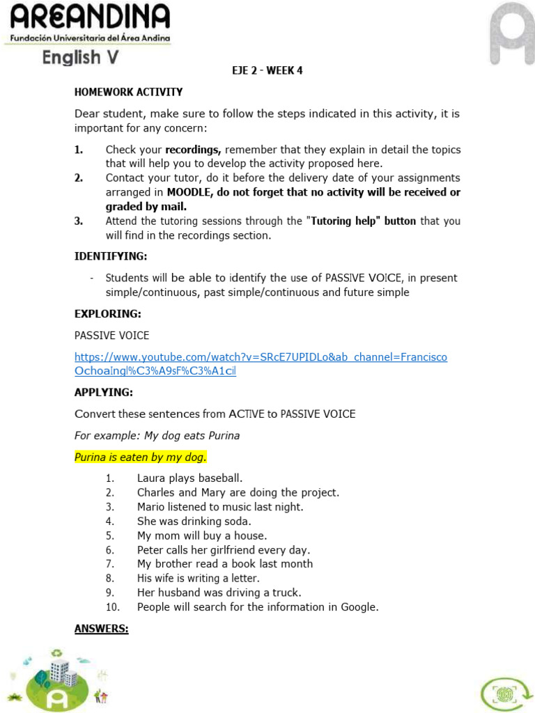 English 5 - EJE 2 - Week 4 C | PDF