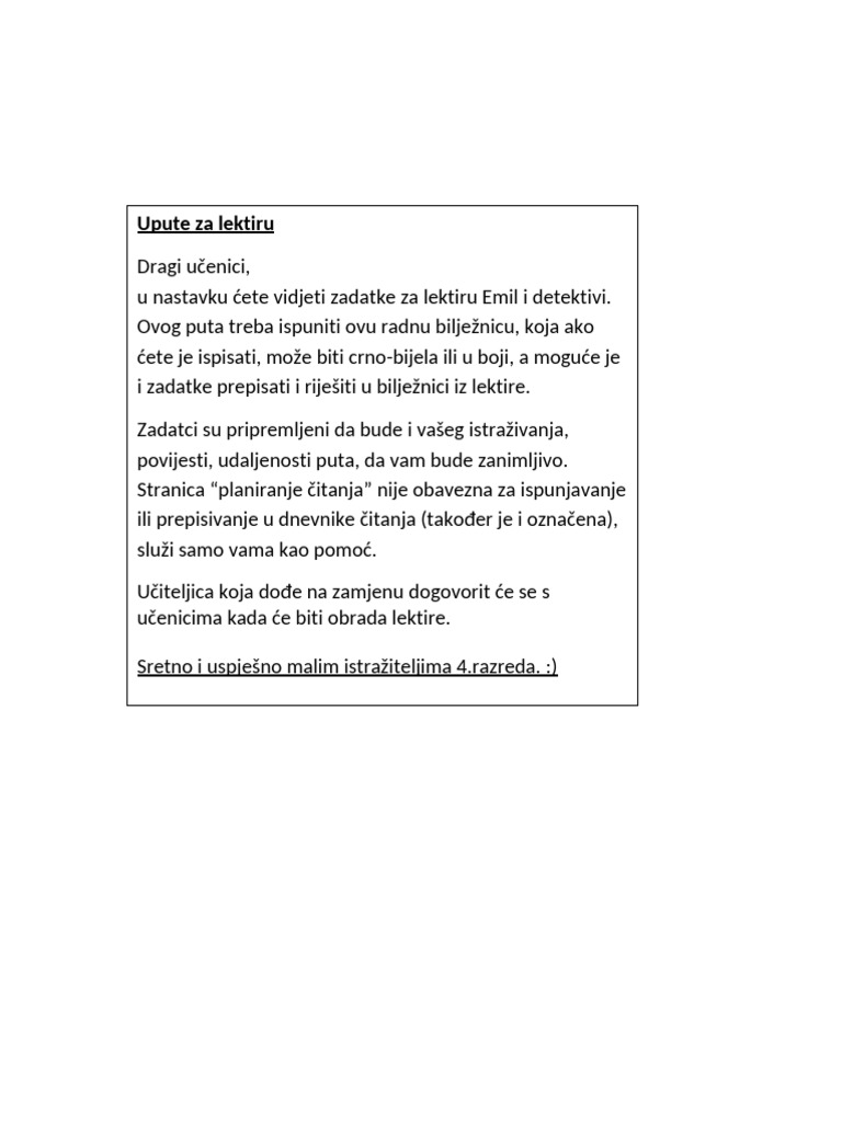 RB Emil I Detektivi - 4 | PDF