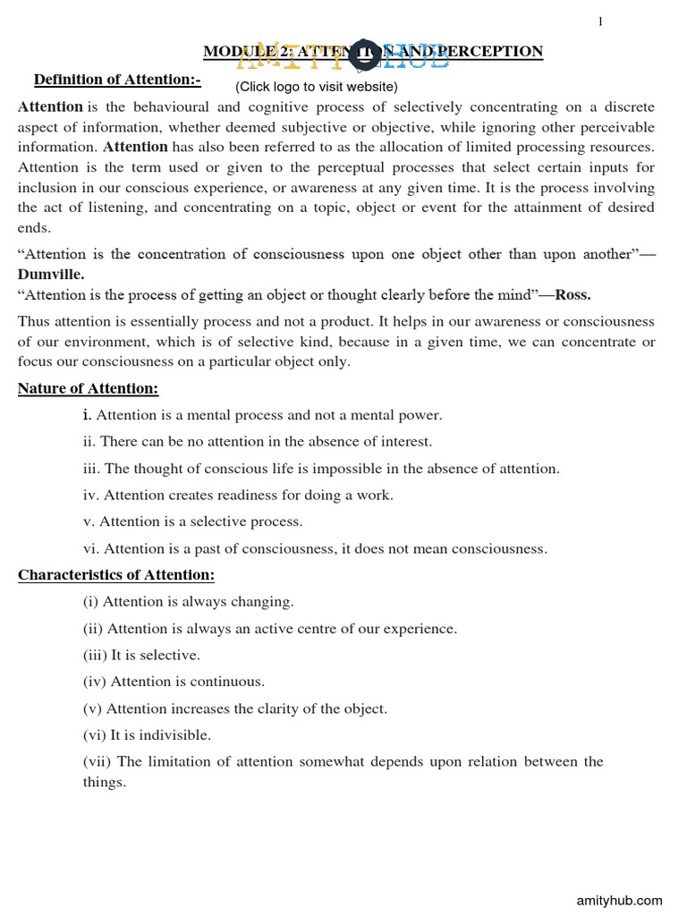 Cognitive Module 2 | PDF | Cognitive Neuroscience | Psychological Concepts