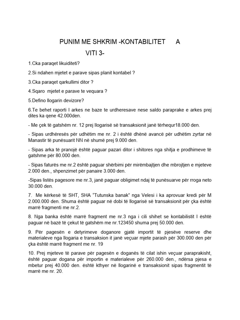 Punim Me Shkrim A | PDF