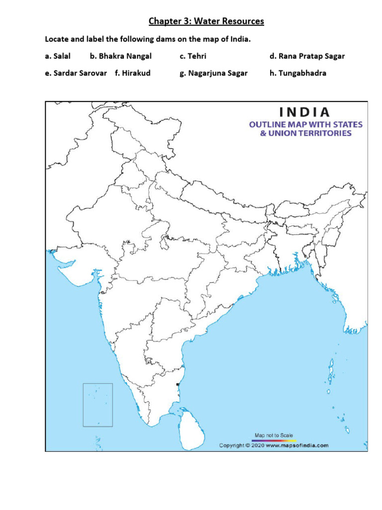 Map Work-Water Resources (For Reference) | PDF | Travel | Science ...