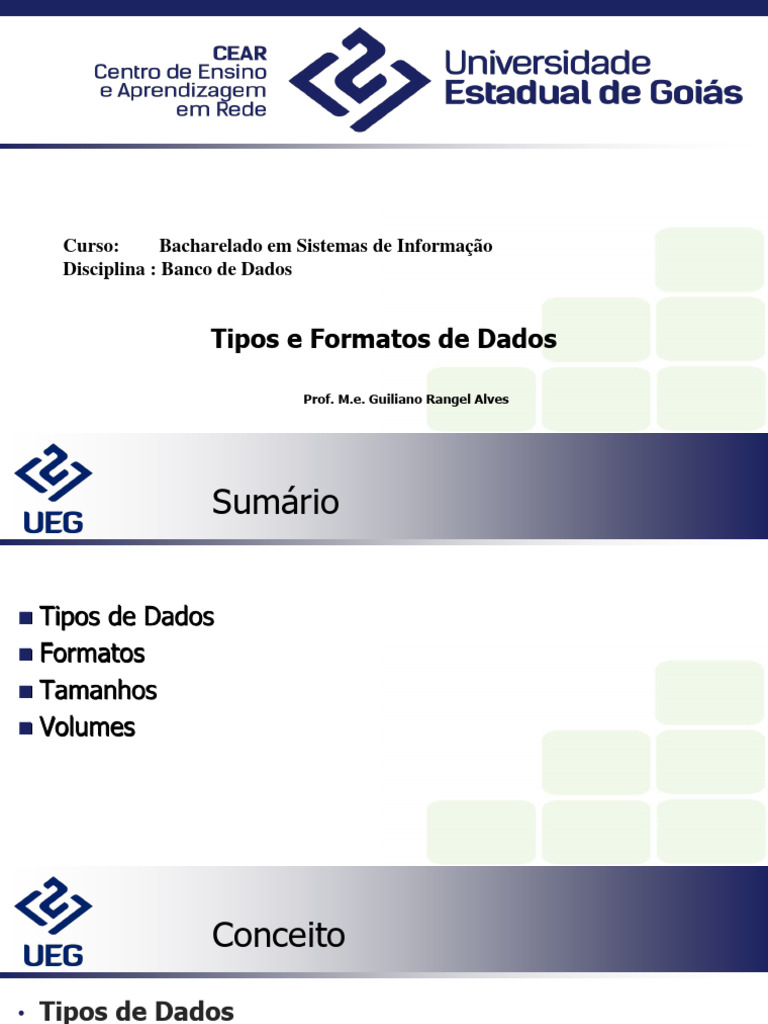 AULA17 - Tipos de Dados | PDF AULA17 - Tipos de Dados | PDF
