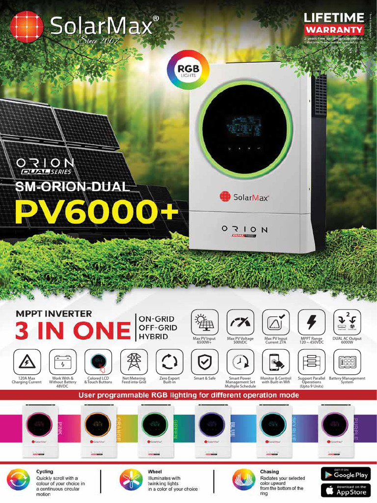 Solarmax Orion Dual Pv6000 Plus | PDF