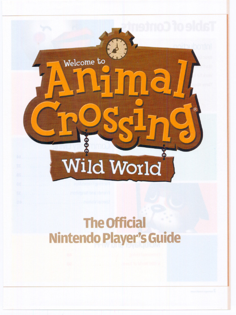 Animal Crossing Wild World Official Players Game Guide | PDF