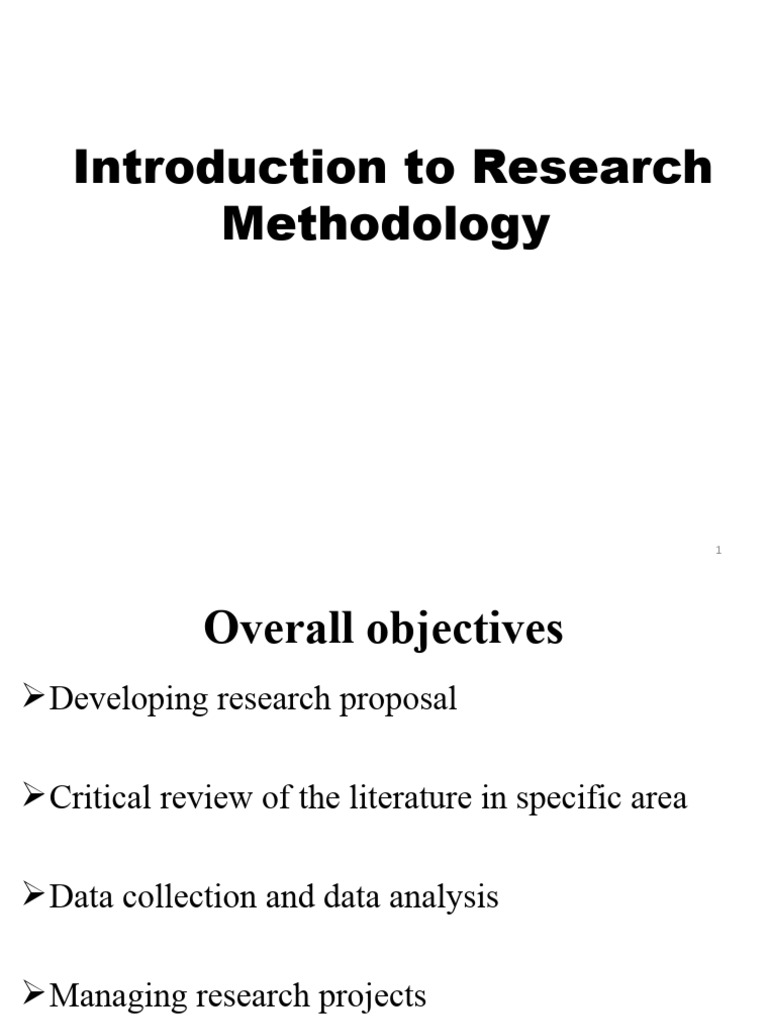 Introduction To Research Methodology | PDF
