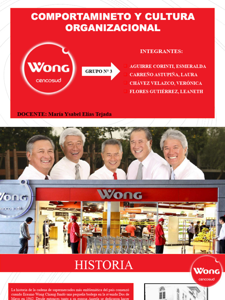 Historia y Cultura de Supermercados Wong | PDF