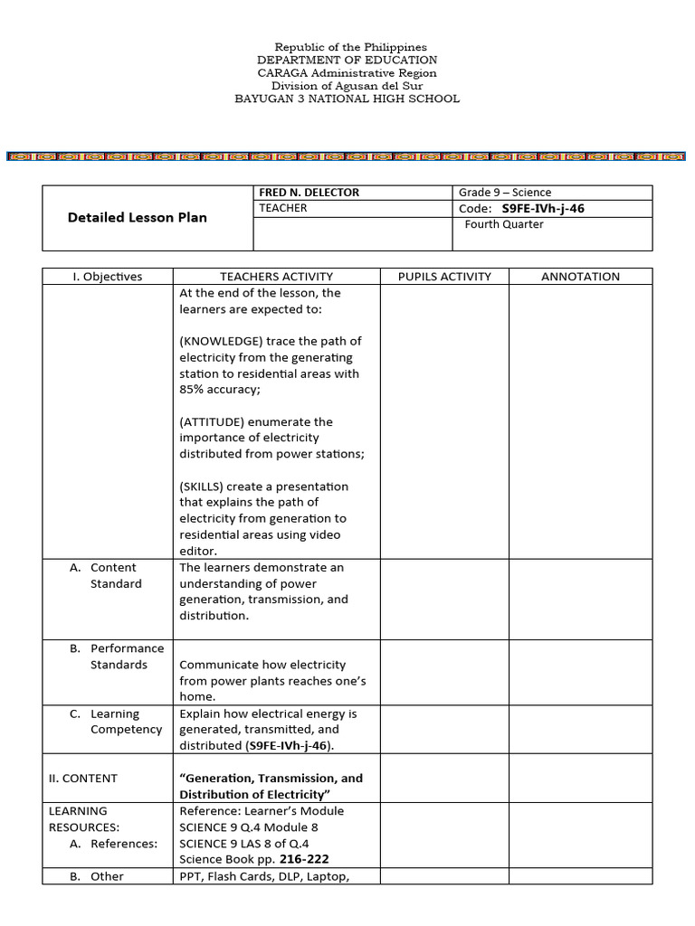 Science Dlp Pdf Electric Power Distribution Electric Power