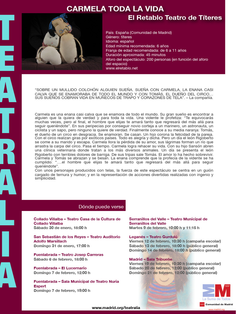 Carmela Toda La Vid4 | PDF | Las artes escénicas Carmela Toda La Vid4 | PDF | Las artes escénicas