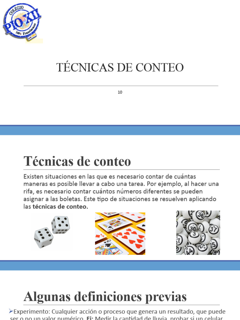 Técnicas de Conteo | PDF | Matemáticas