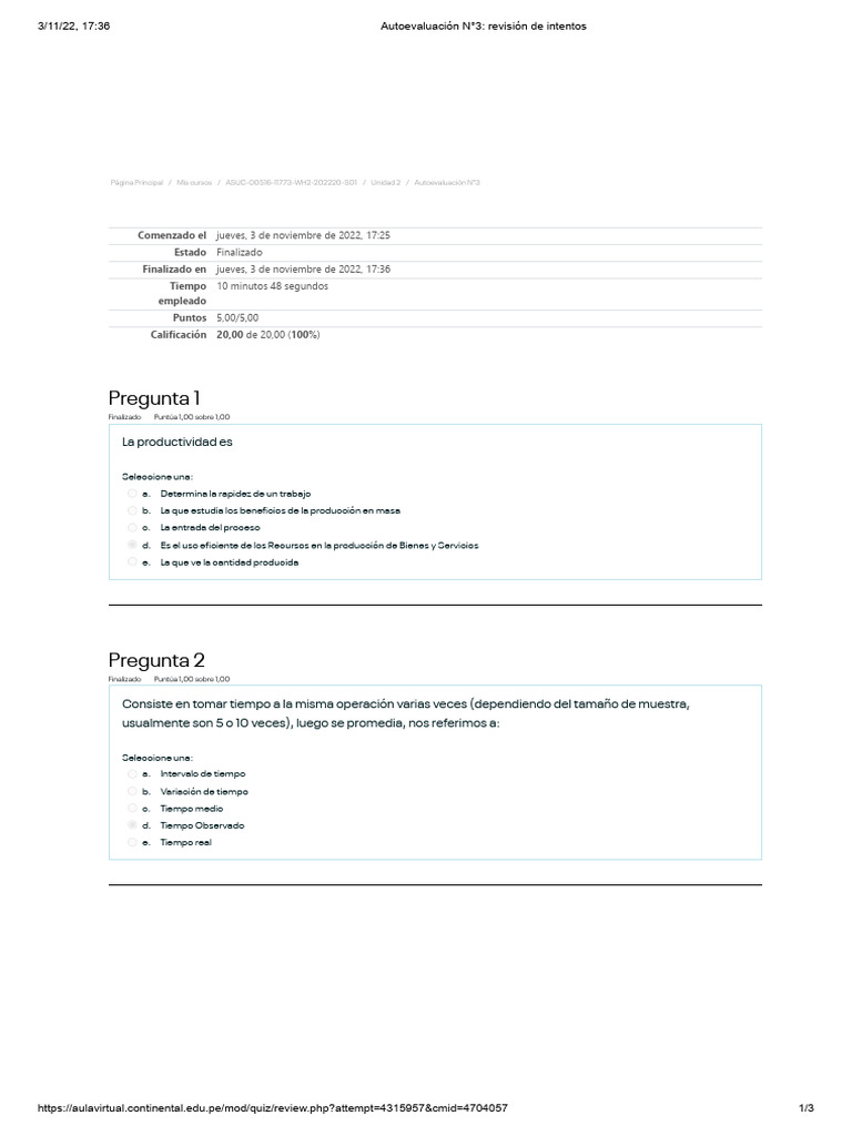 Autoevaluación N°3 | PDF