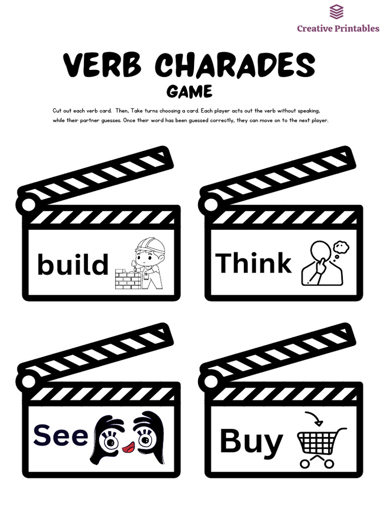 Verb Charades | PDF