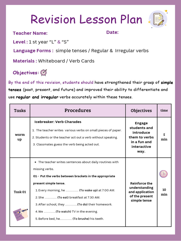 Revision Plan | PDF