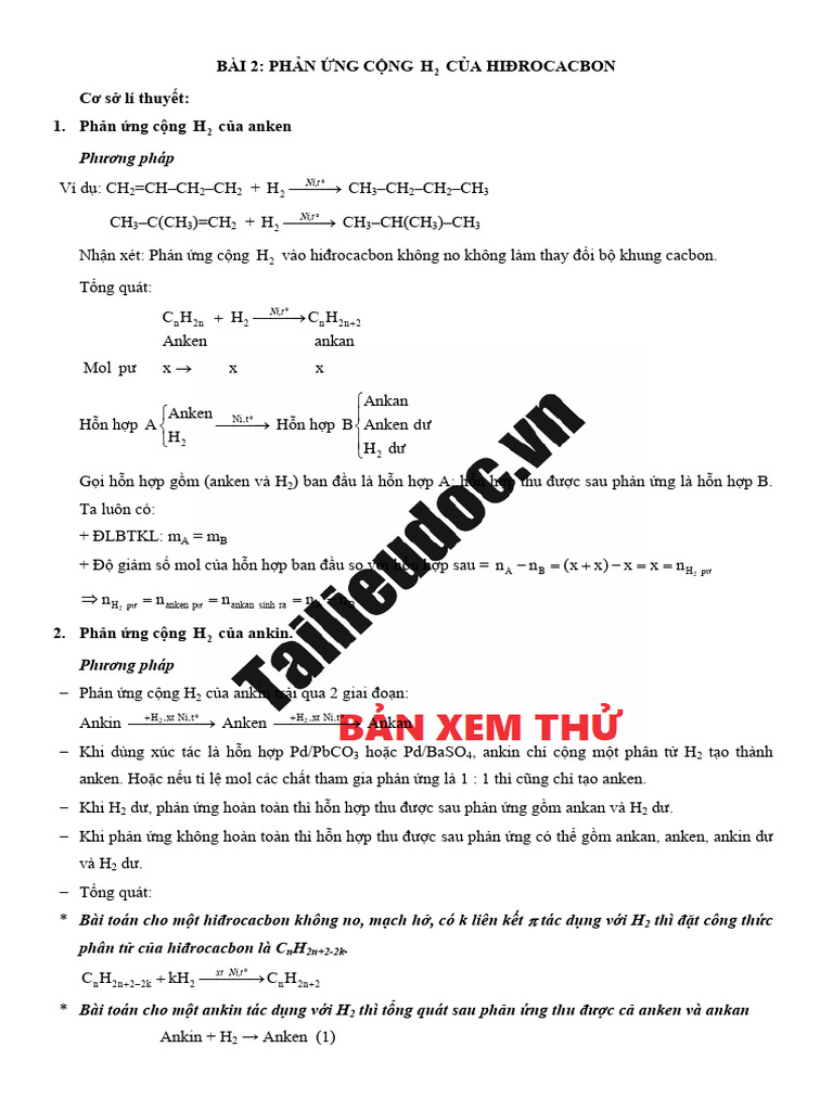 BÀI 2. PH N NG C NG H2 C A HIĐROCACBON - Image.Marked | PDF