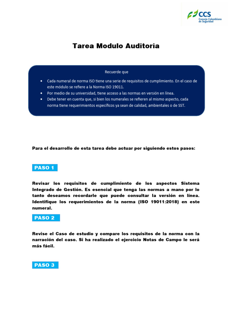 DT 112 2020 Tarea Iso Auditoria | PDF | Auditoría | Contralor
