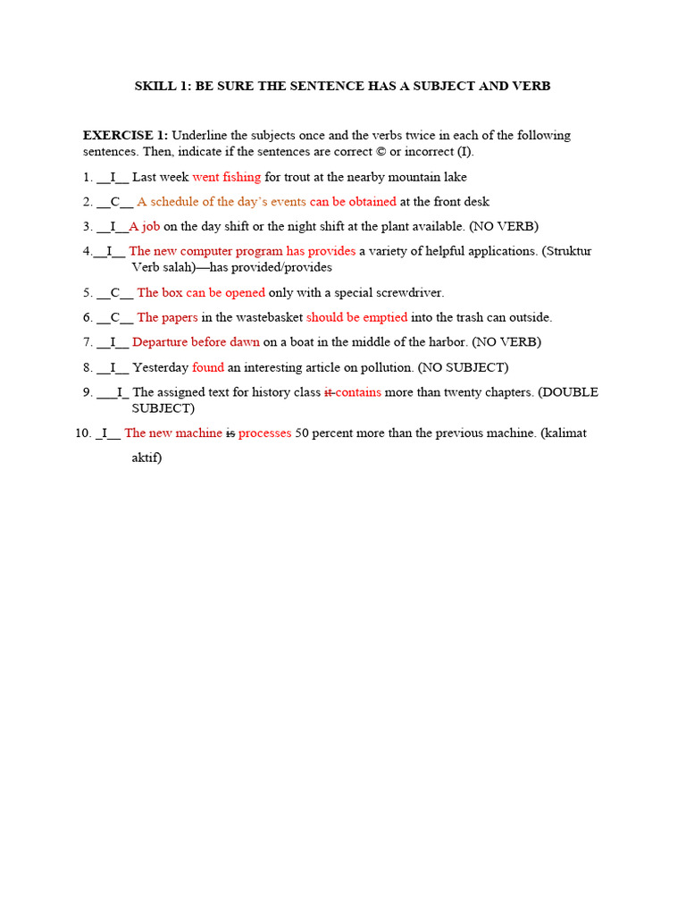 Pembahasan Skill 1-3 Toefl Structure | PDF