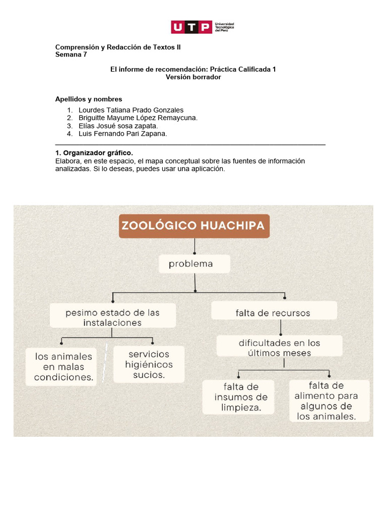 S07Virtual - El Informe de Recomendación_PC1_formato Borrador (1) | PDF | Servidor (Computación ...