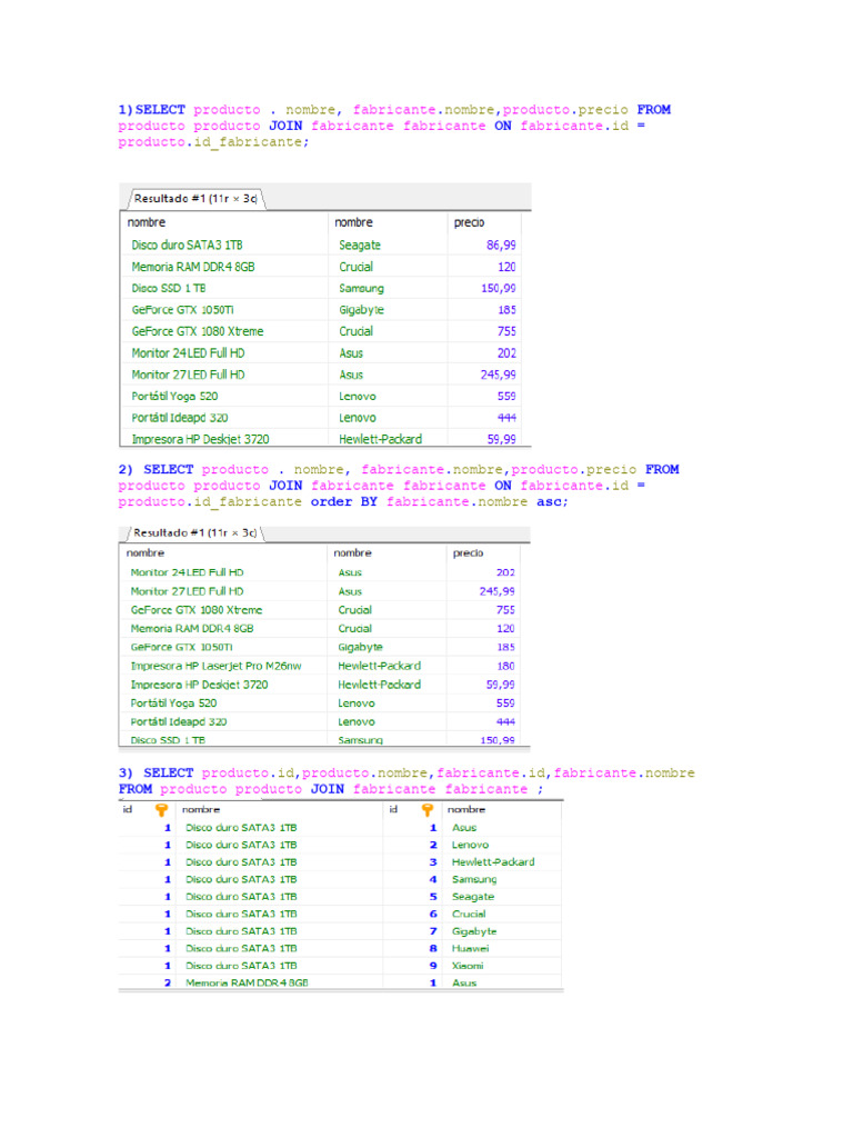 Bases de Datos Practica 2 | PDF