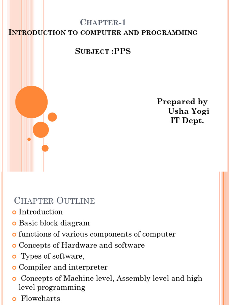 PPS Notes by IT Department Gtu | PDF | Computer Data Storage | Control Flow