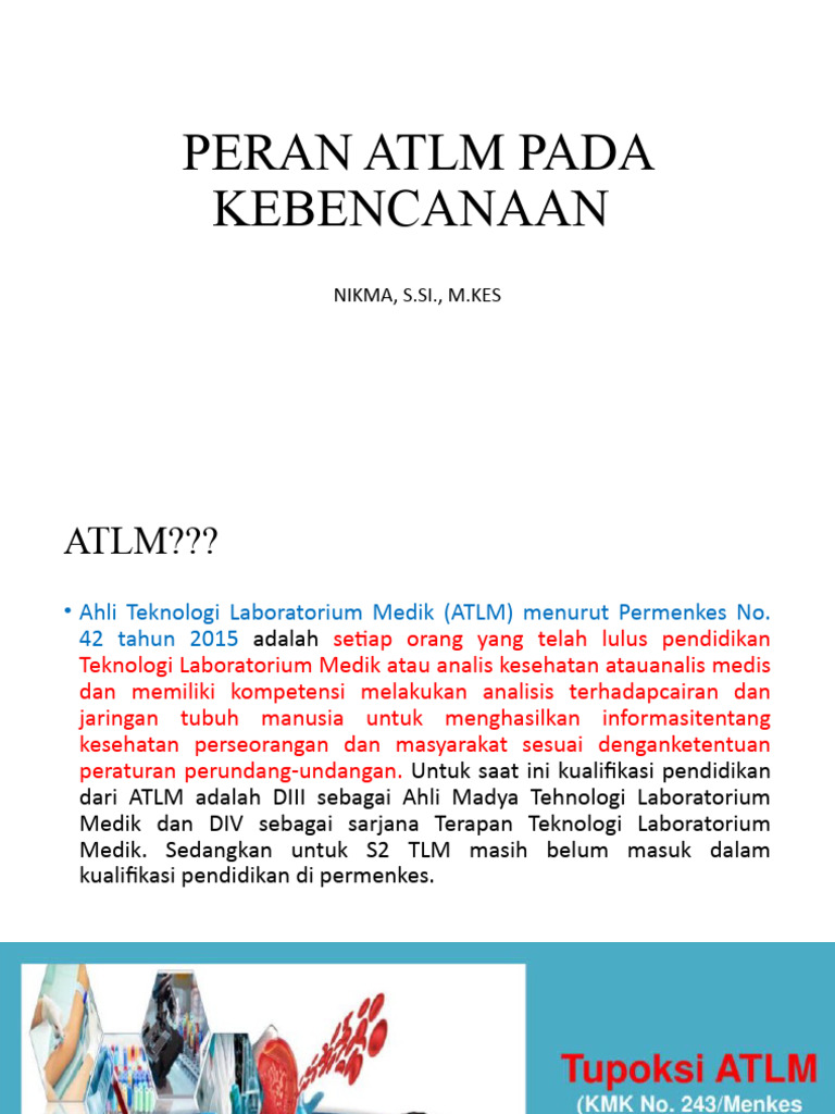 Peran Atlm Pada Kebencanaan | PDF | Sains & Matematika