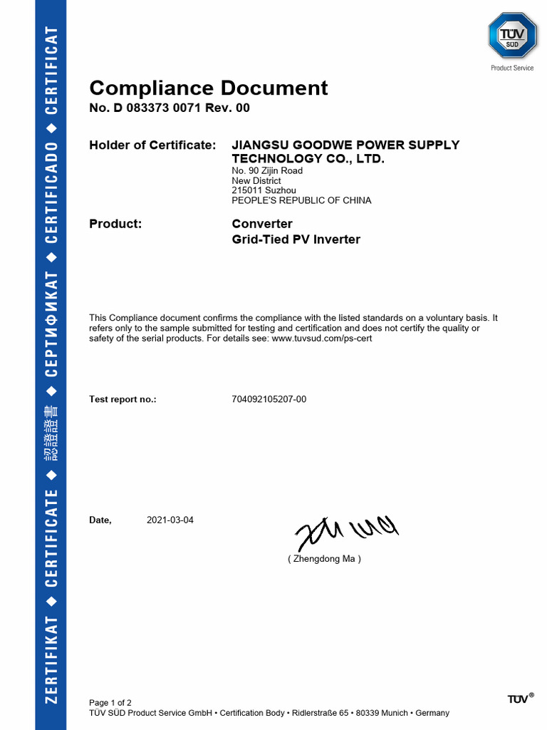 Iec61727 & Iec62116 - HT - 225K, 250K | PDF | Alternating Current ...
