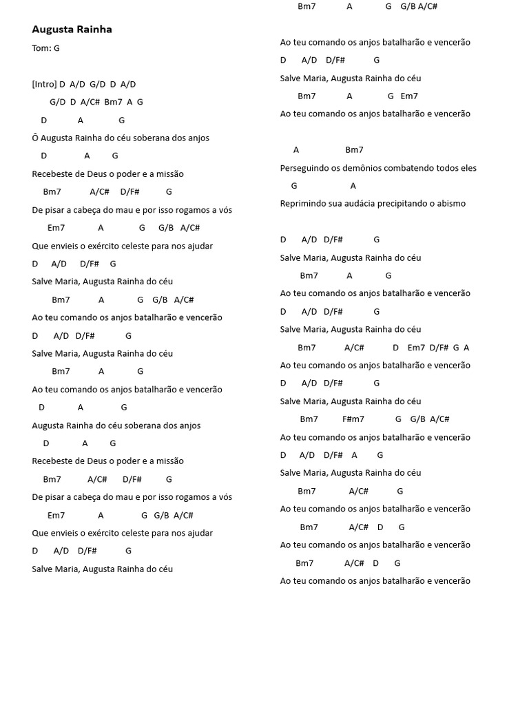 Augusta Rainha | PDF
