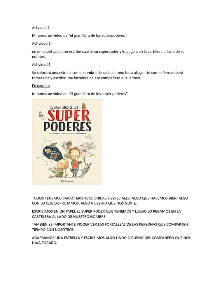 El Libro de Los Super Poderes | PDF | Relaciones personales, crianza y desarrollo personal