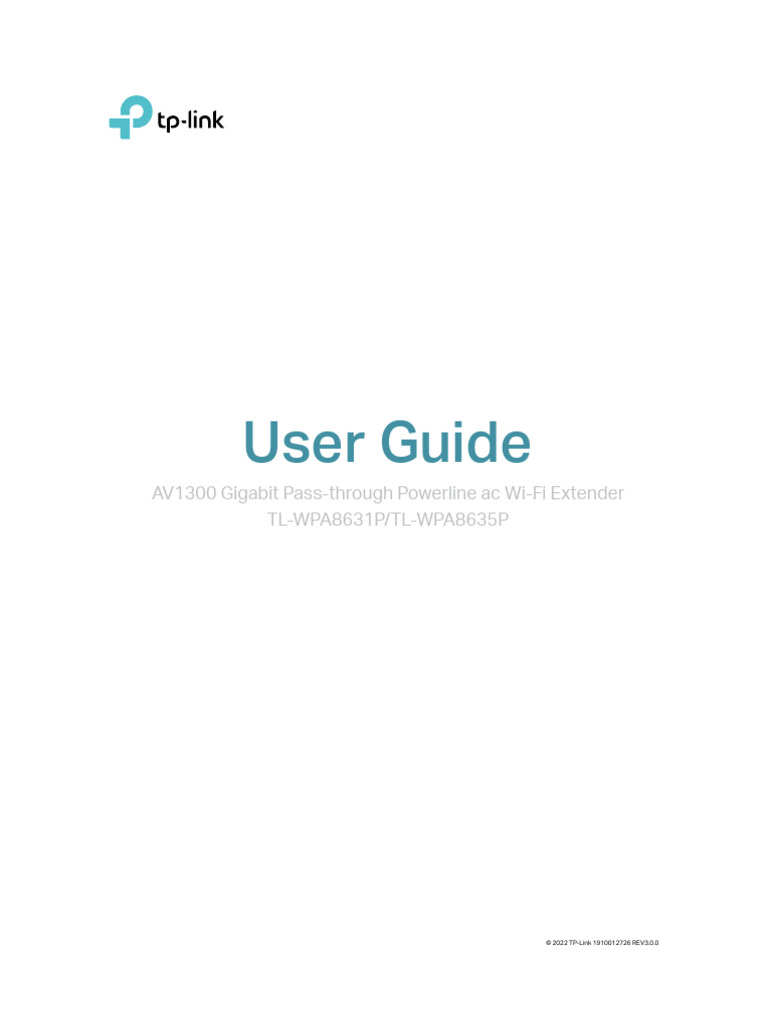 TP Link User Guide | PDF