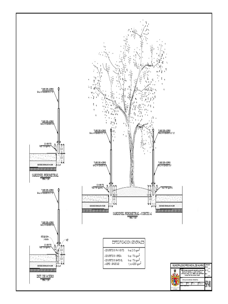 20.detalle de Sardinel Perimetral - L01-A2 | PDF