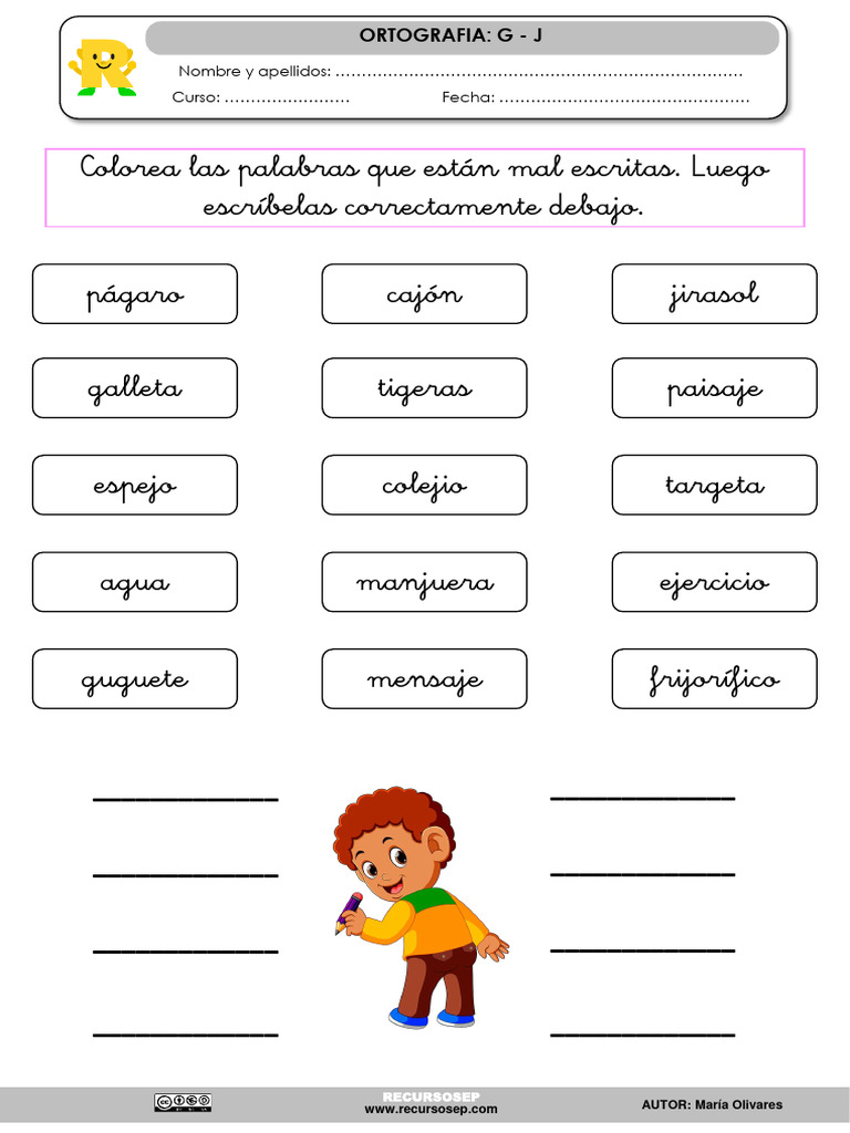 Ortografia G J | PDF