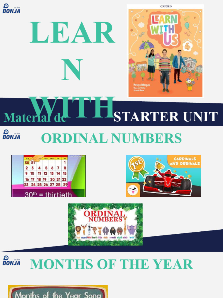 Starter Unit and Unit 1 - Learn with us 4 | PDF