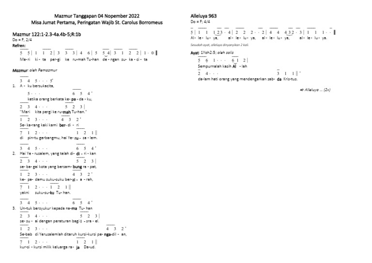 MZM 04 Nop '22 - Carolus Borromeus | PDF