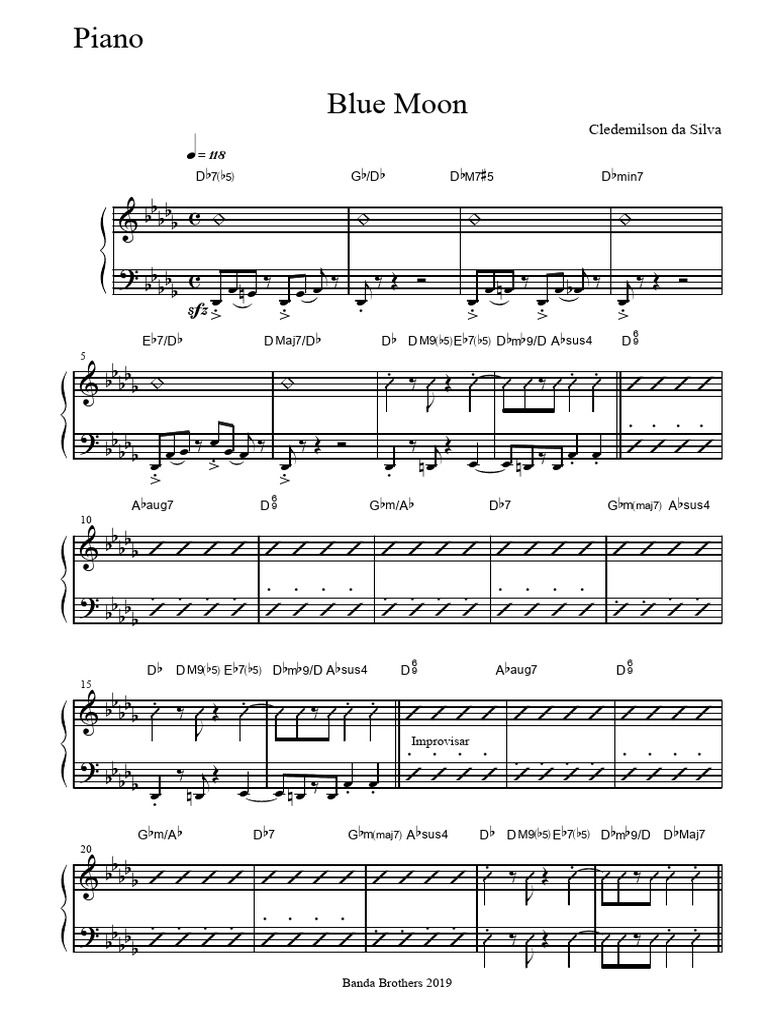 Blue Moon - Piano | PDF