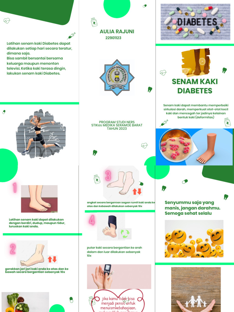 Leaflet Senam Kaki DM Aulia | PDF