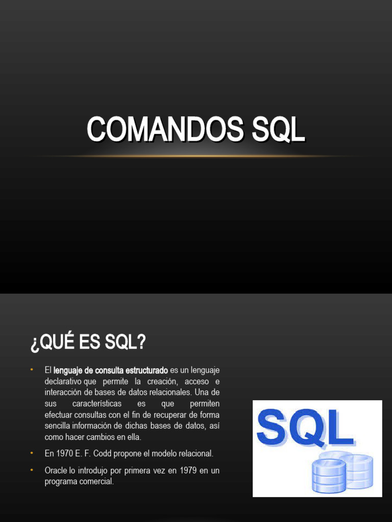 Comandos SQL | PDF