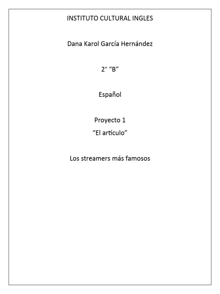 Streamers Famosos de Latinoamérica | PDF | Streaming Media | México