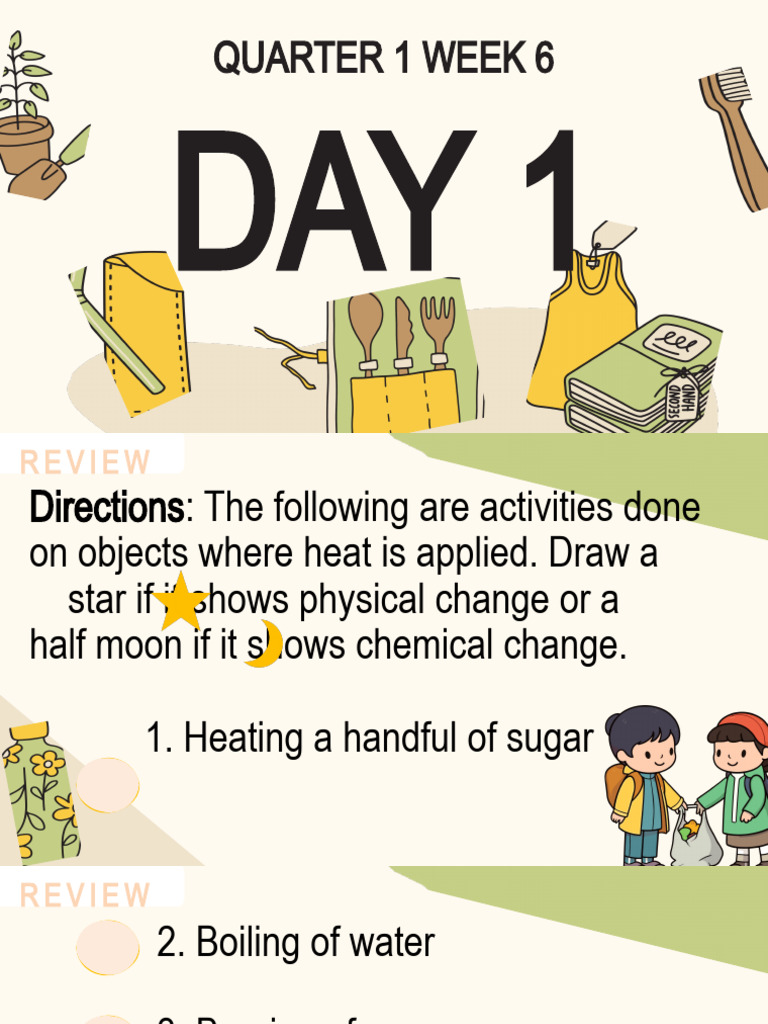 g5q1 Week 6 Science | PDF | Water | Waste