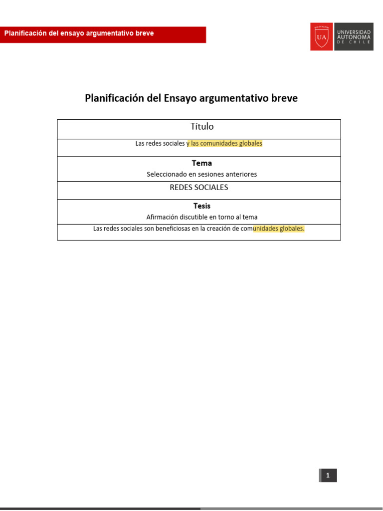 Annotated-Planificación Del Ensayo Argumentativo Catalina LJ Caleb Y ...
