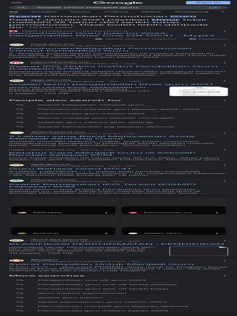 Syarat Umur Menjadi Guru - Google Search | PDF